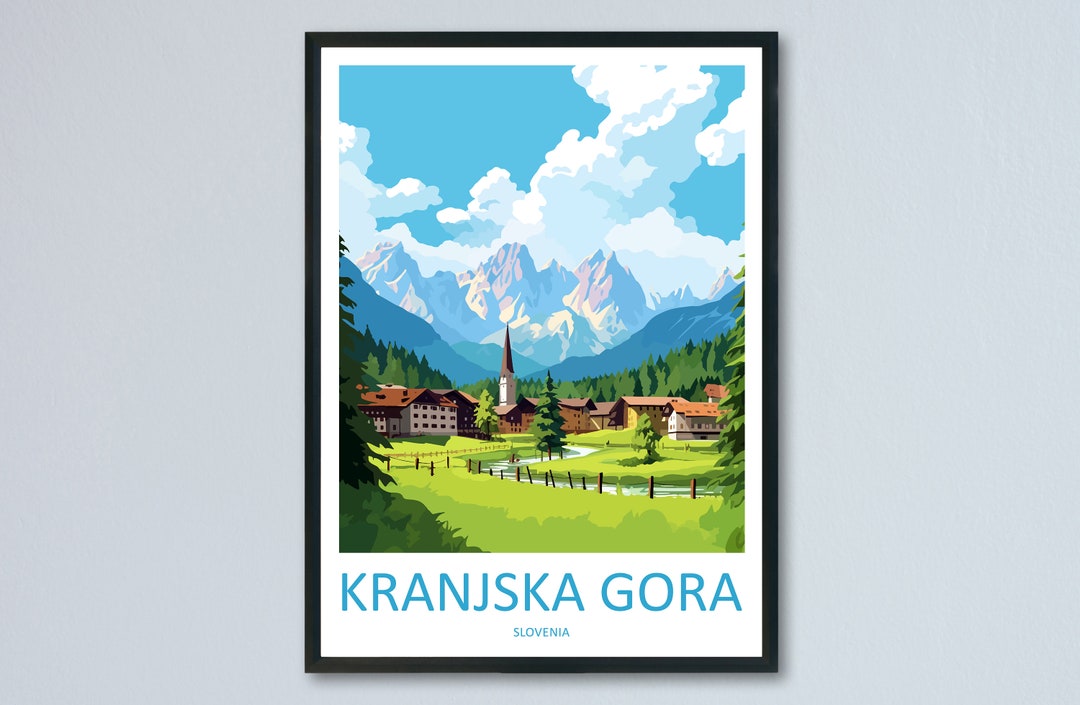 Kranjska Gora Travel Print Kranjska Gora Home Décor Slovenia Art Print ...