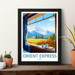 Orient Express Travel Print Wall Art Orient Express Wall Hanging Home ...