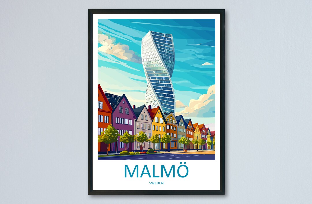 Malmo Print Malmo Home Décor Sweden Art Print Malmo Wall Print for ...