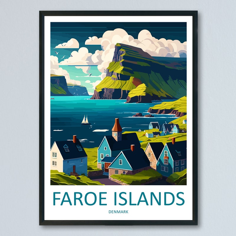 Faroe Islands Art Framed - Etsy UK