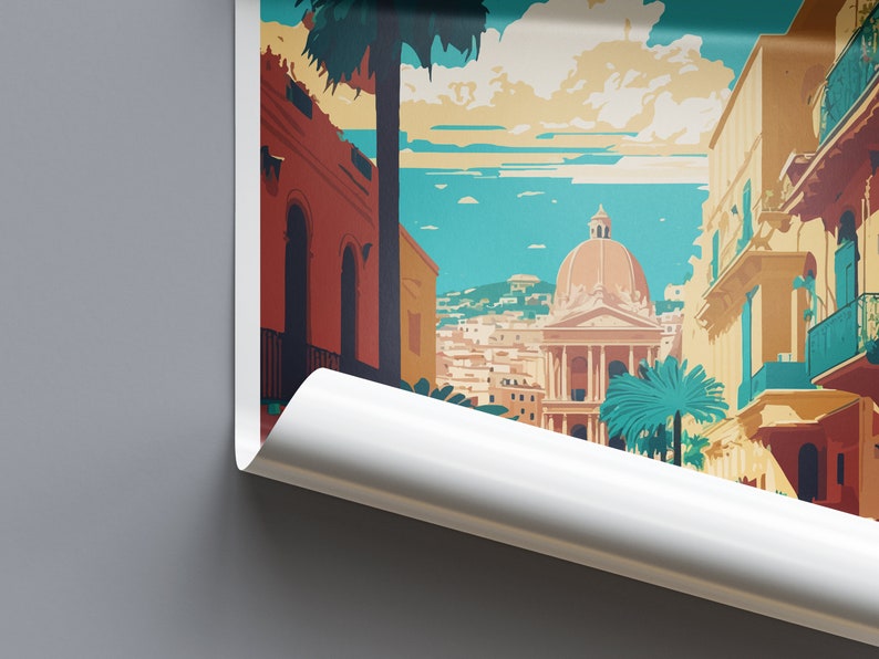 Palermo Travel Print Palermo Sicily Home Décor Palermo Art Print Sicily ...
