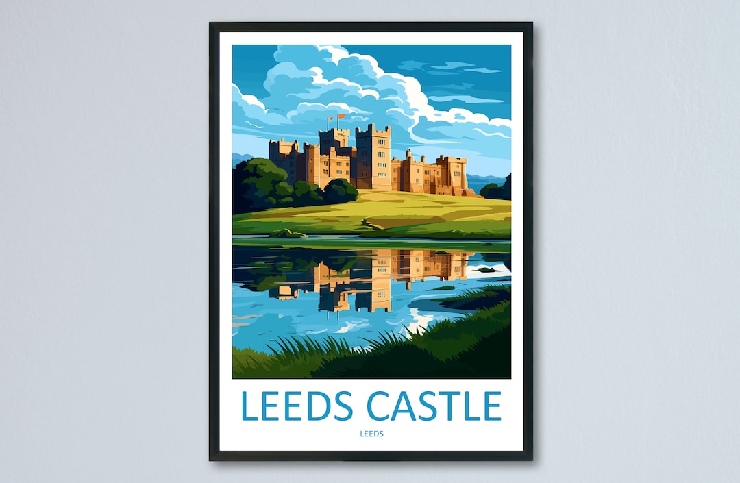 Leeds Castle Travel Print Wall Art Leeds Castle Wall Hanging Home Décor ...