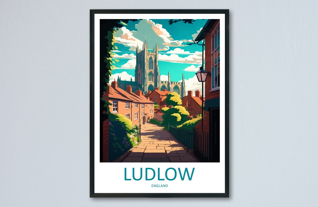 Ludlow Travel Print Wall Art Ludlow Wall Hanging Home Décor Ludlow Gift ...