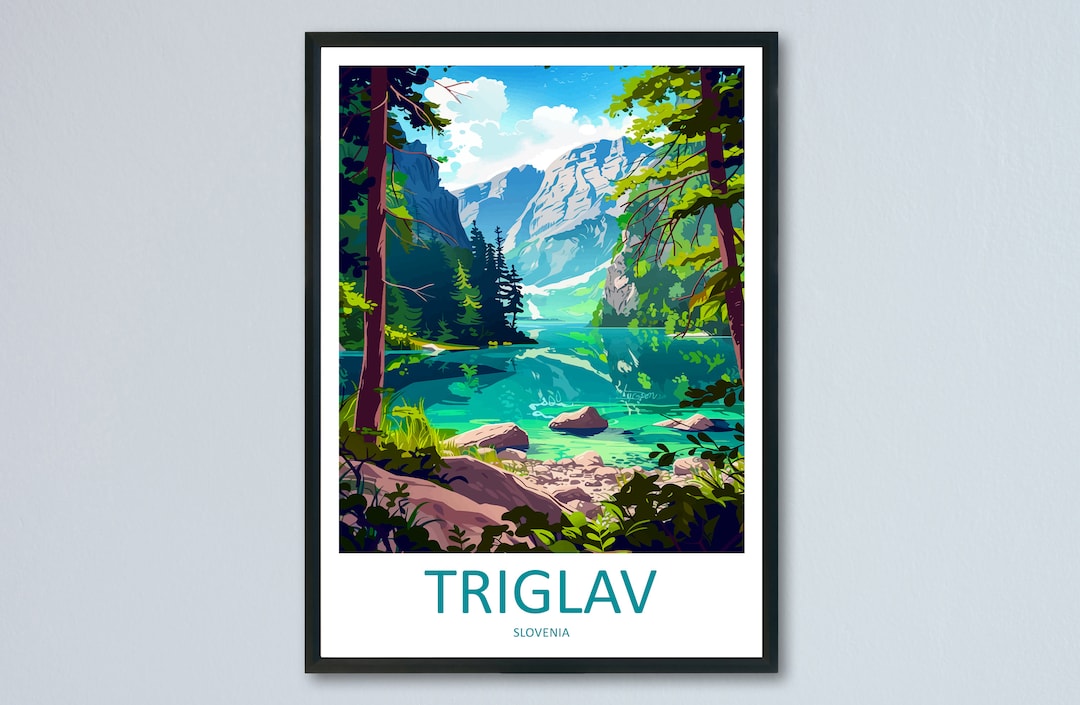 Triglav Travel Print Triglav Home Décor Slovenia Art Print Triglav Wall ...