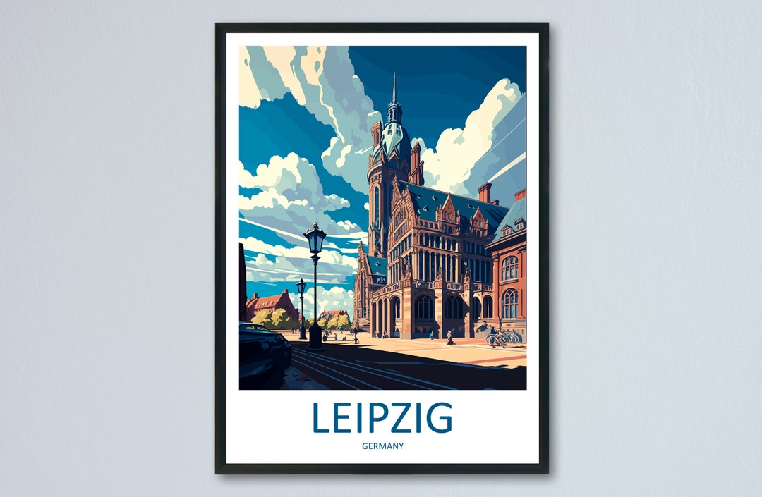 Leipzig Travel Print Wall Art Leipzig Wall Hanging Home Décor Leipzig ...