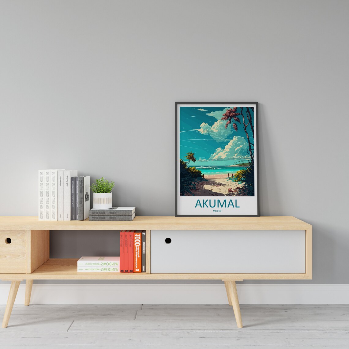 Akumal Travel Print Wall Art Akumal Wall Hanging Home Decoration Akumal ...