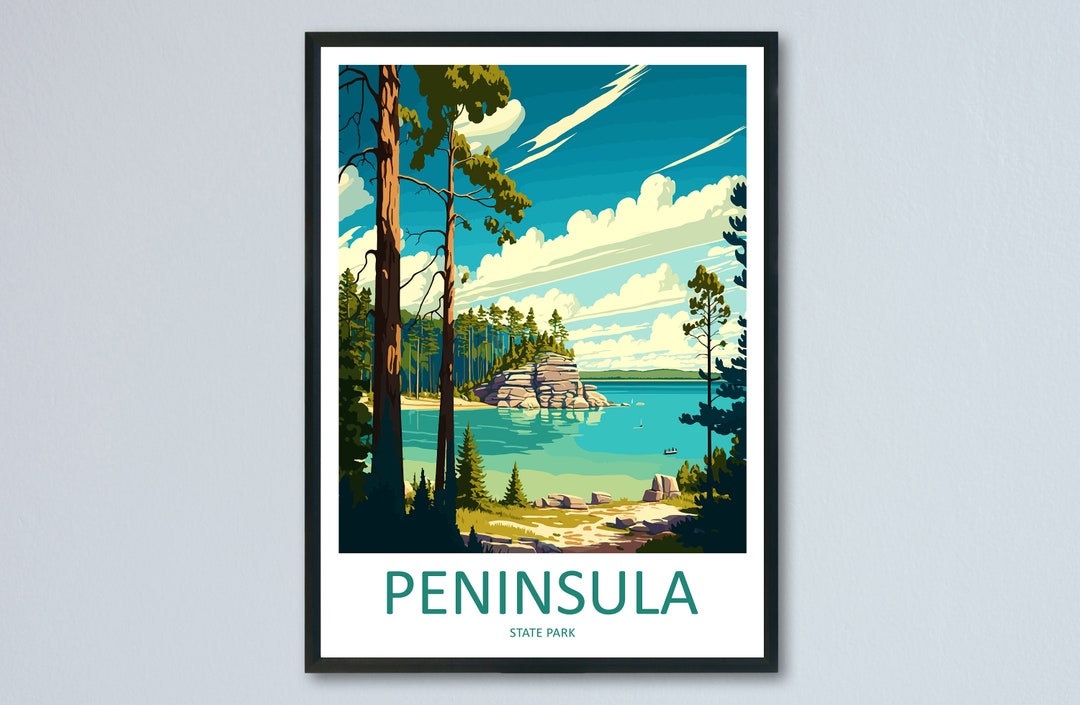 Peninsula State Park Print Peninsula State Park Home Decor Landscape ...