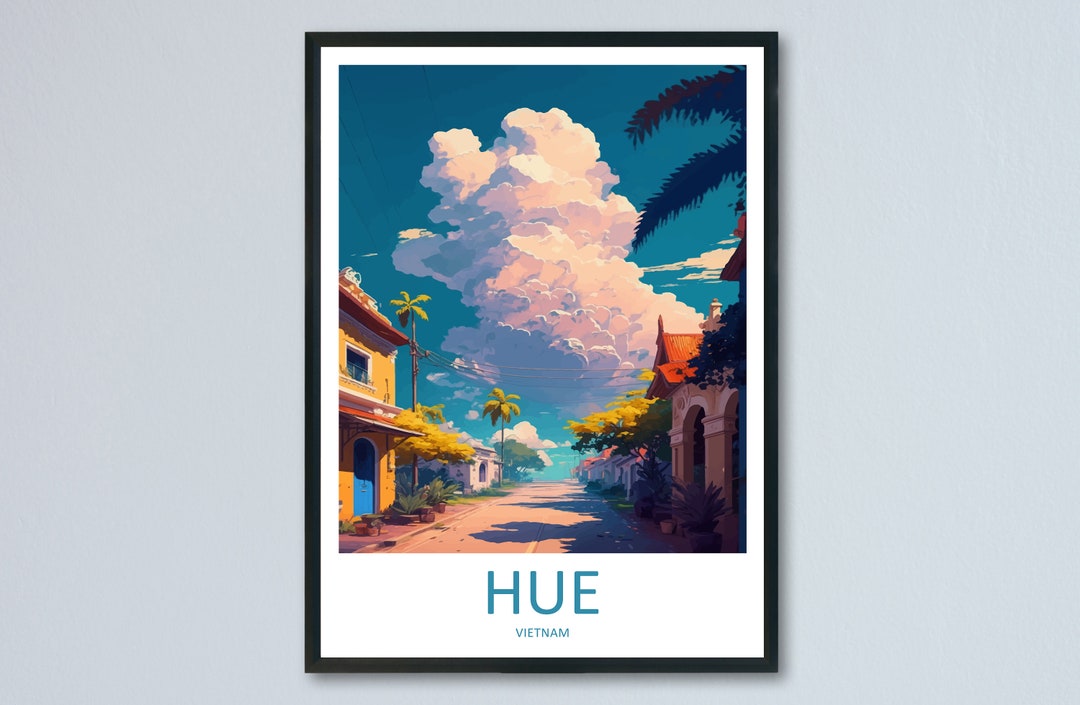 Hue Vietnam Travel Print Wall Art Hue Wall Hanging Home Décor Hue Gift ...