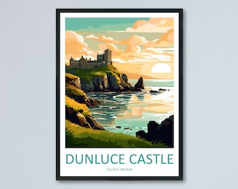 Dunluce Castle, County Antrim, Ireland Metal Wall Art Print - Etsy