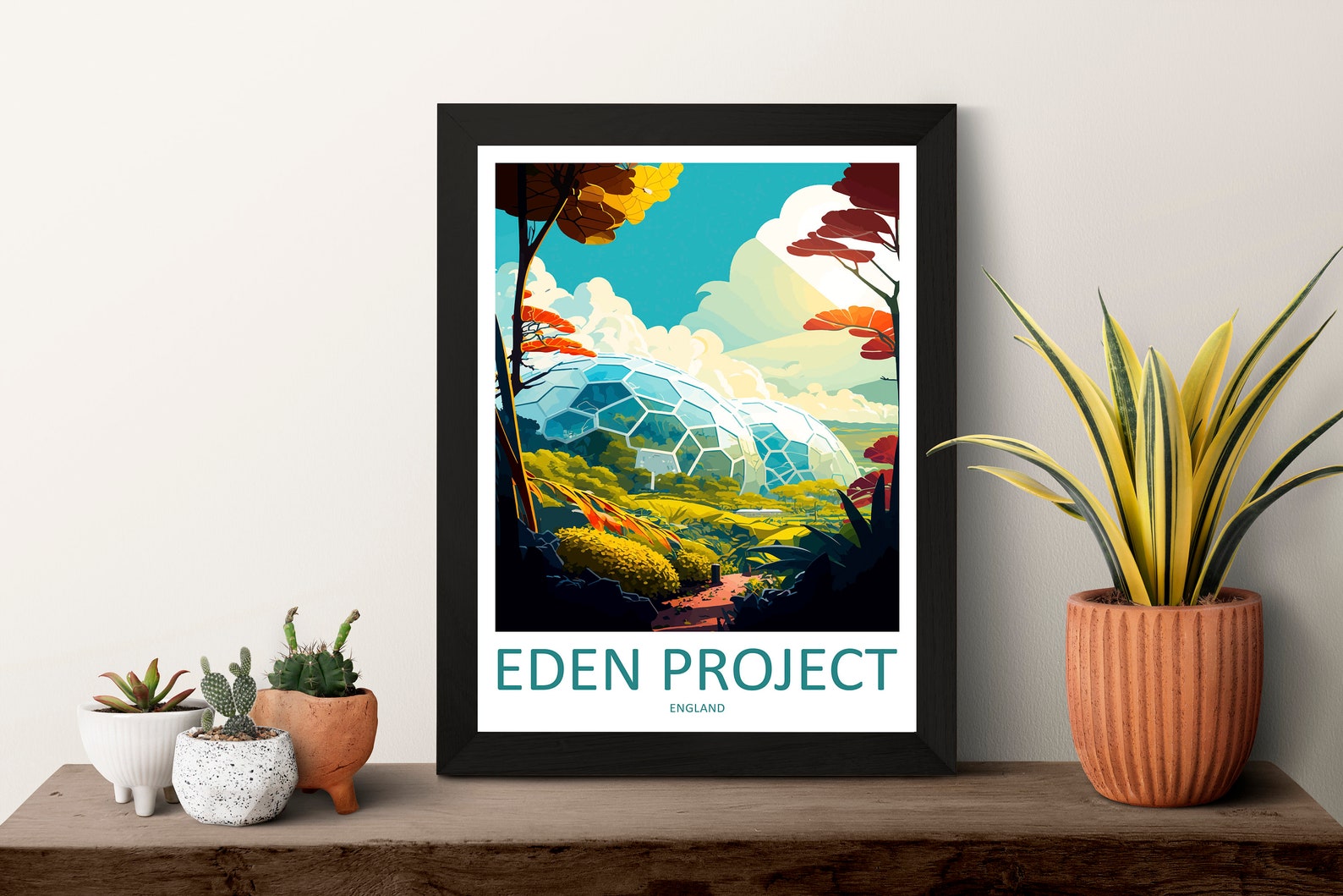Eden Project Travel Print Wall Art Eden Project Wall Hanging Home Décor ...