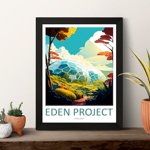 Eden Project Travel Print Wall Art Eden Project Wall Hanging Home Décor ...