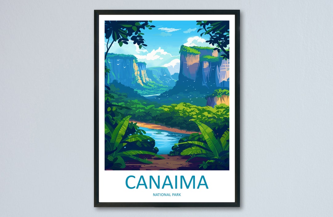 Canaima National Park Travel Print Wall Art Canaima Park Wall Hanging ...
