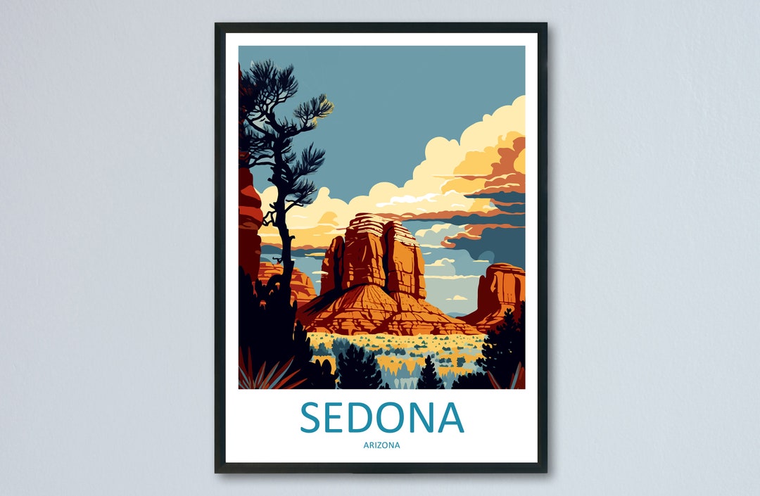 Sedona Travel Print Wall Art Sedona Wall Hanging Home Décor Sedona Gift ...