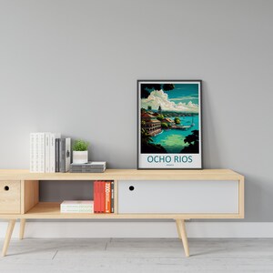 Ocho Rios Travel Print Wall Art Ocho Rios Wall Hanging Home Décor Ocho ...