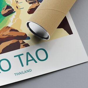 Ko Tao Travel Print Wall Art Ko Tao Wall Hanging Home Decor Ko Tao Gift ...