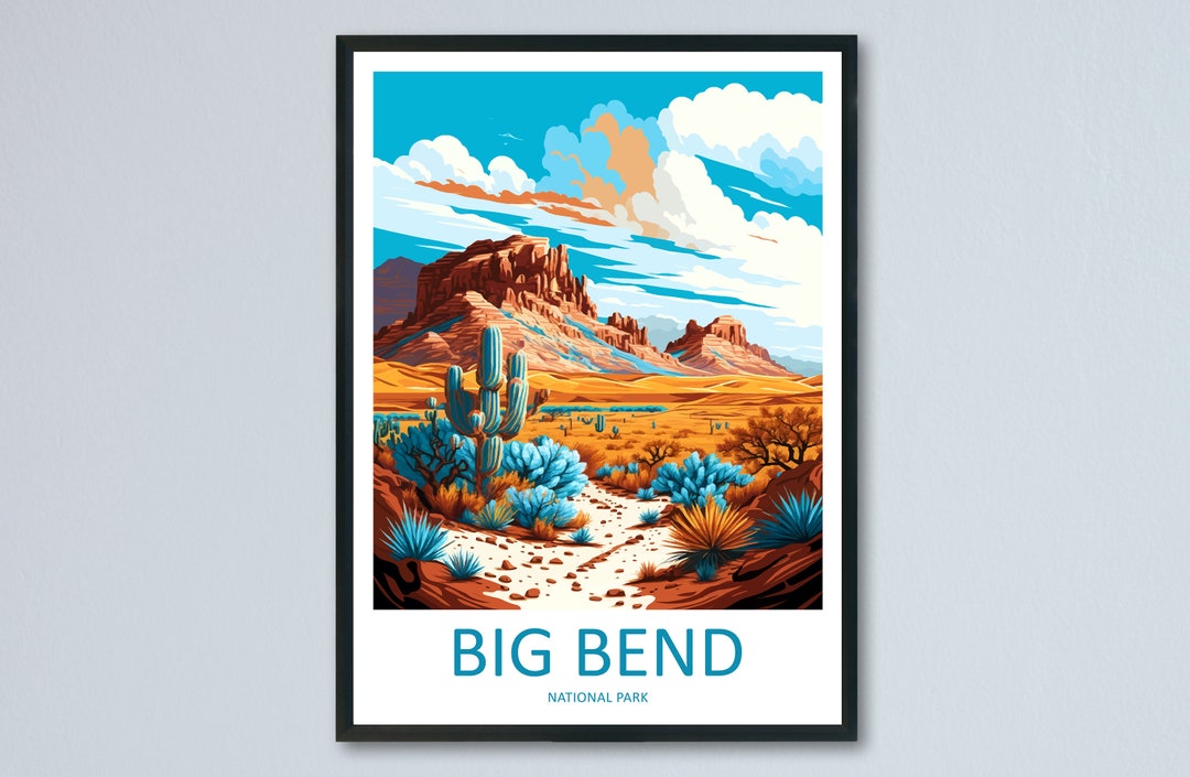 Big Bend National Park Travel Print Wall Art Big Bend National Park ...