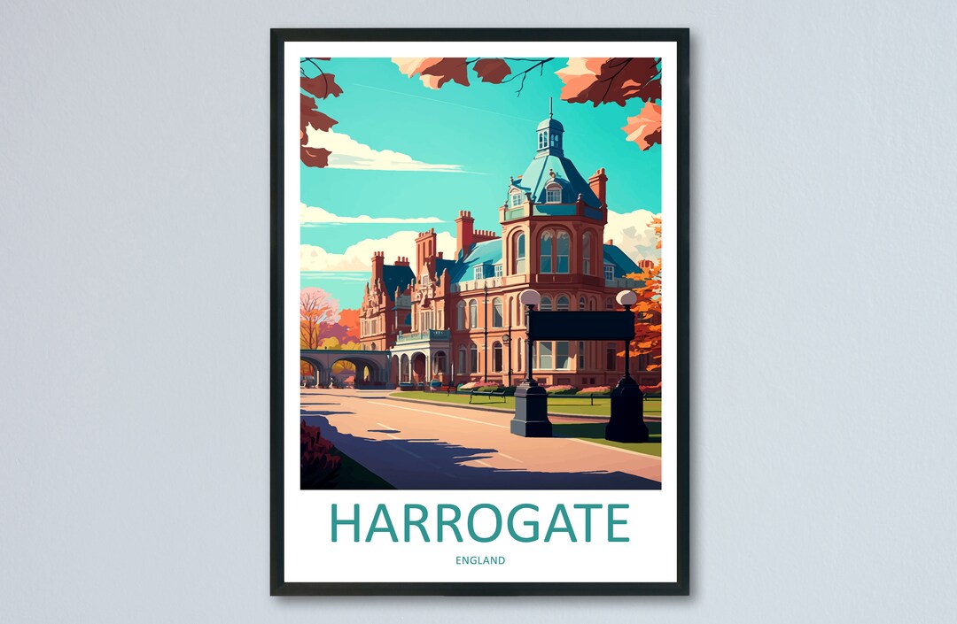 Harrogate Travel Print Wall Art Harrogate Wall Hanging Home Décor ...
