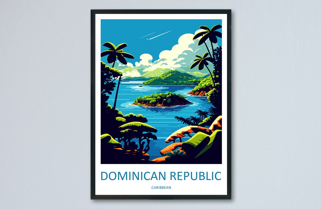Dominican Republic Travel Print Wall Art Dominican Republic Wall ...
