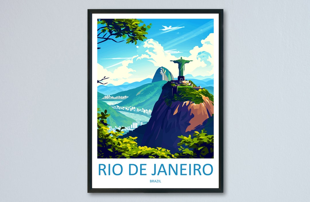 Rio De Janeiro Travel Print Wall Art Rio De Janeiro Wall Hanging Home ...