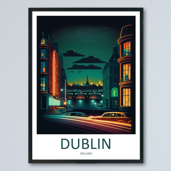 Dublin Poster - Etsy UK