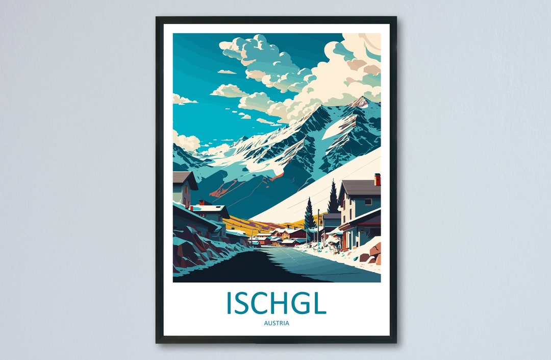 Ischgl Travel Print Wall Art Ischgl Wall Hanging Home Décor Ischgl Gift ...