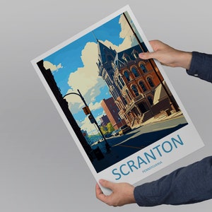 Scranton Travel Print Wall Art Scranton Wall Hanging Home Décor ...