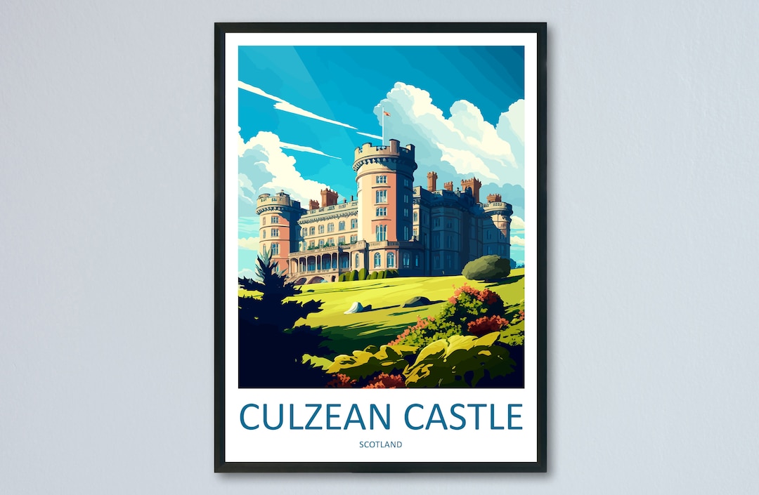 Culzean Castle Travel Print Wall Art Culzean Castle Wall Hanging Home ...