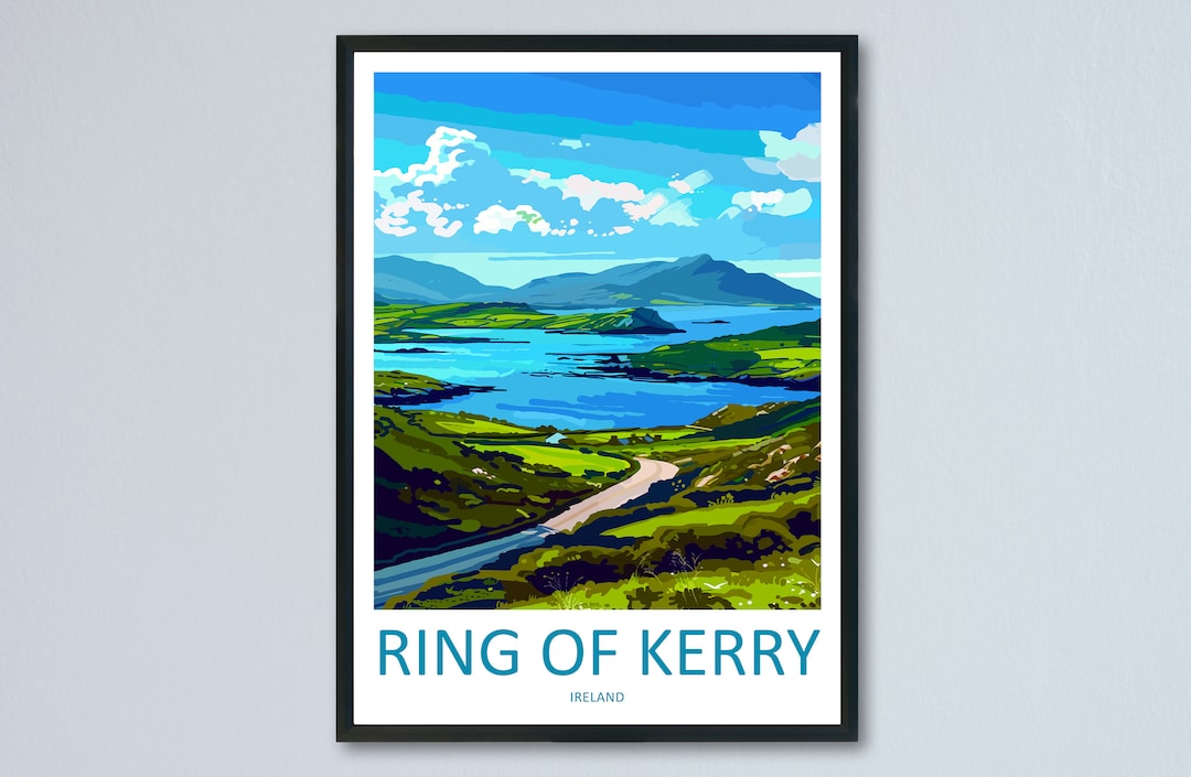 Ring of Kerry Print Ring of Kerry Home Decor Landscape Art Print Ring ...