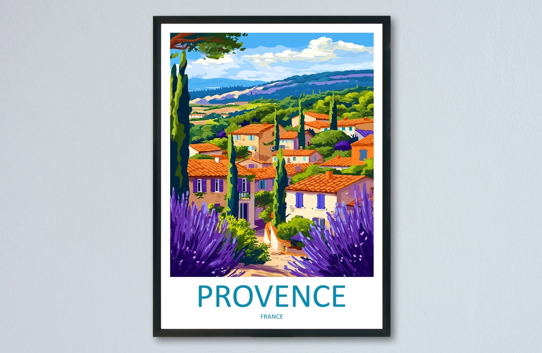 Provence Travel Print Wall Art Provence Wall Hanging Home Décor ...