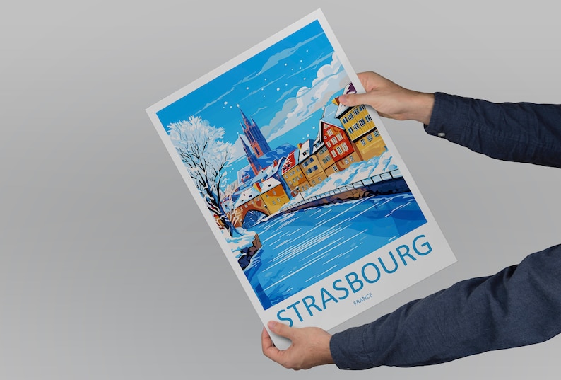 Strasbourg Travel Print Wall Art Strasbourg Wall Hanging Home ...