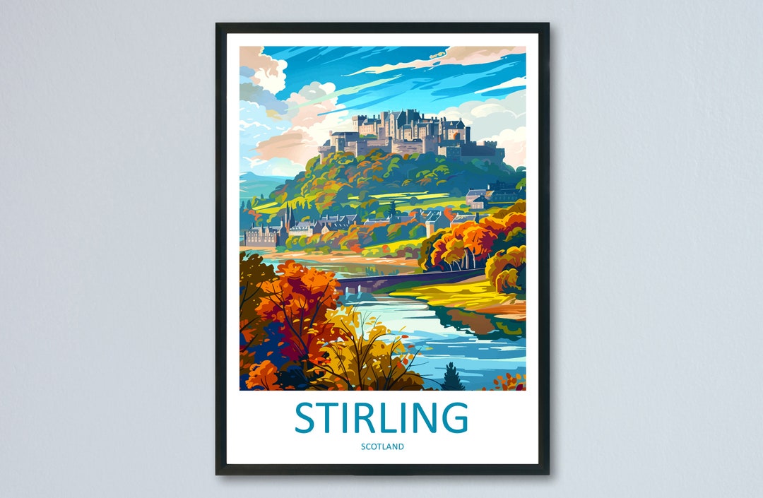 Stirling Travel Print Wall Art Stirling Wall Hanging Home Décor ...