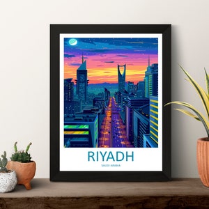 Riyadh Travel Print Wall Art Riyadh Wall Hanging Home Décor Riyadh Gift ...