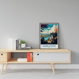 Ambleside Travel Print Wall Art Ambleside Wall Hanging Home Décor ...
