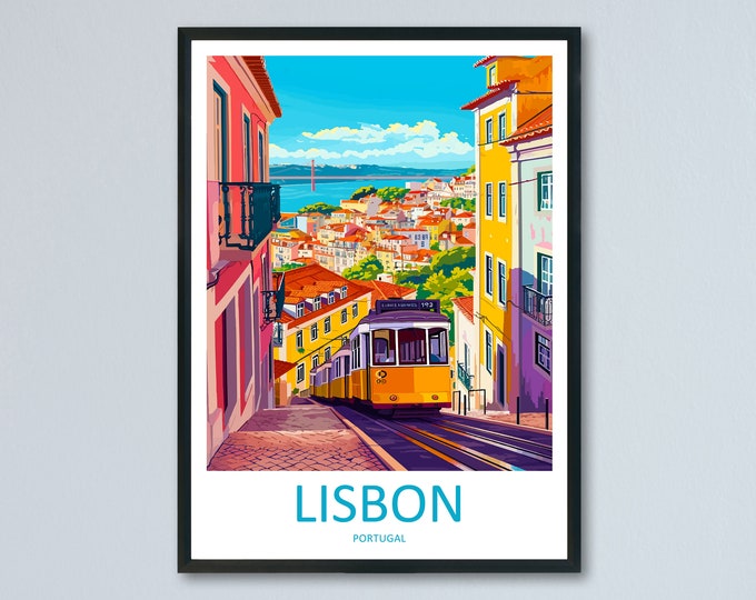 Lisbon Poster - Etsy