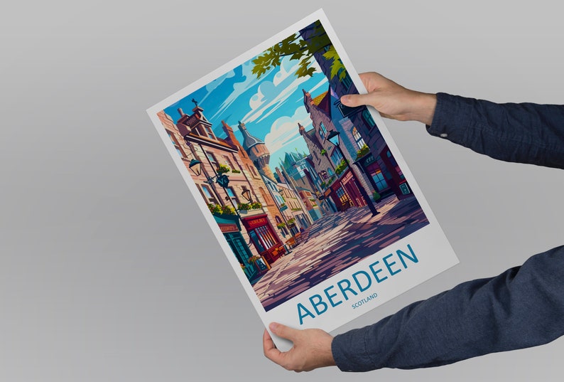 Aberdeen Print Aberdeen Home Décor Scotland City Art Print Aberdeen ...