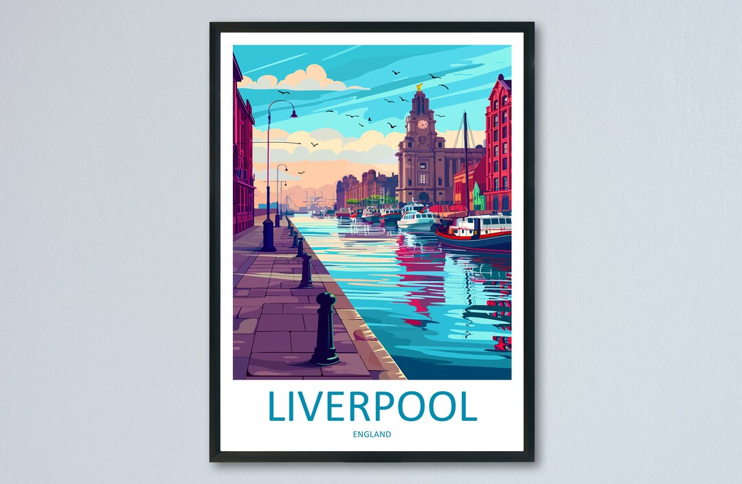 Liverpool Travel Print Wall Art Liverpool Wall Hanging Home Décor ...