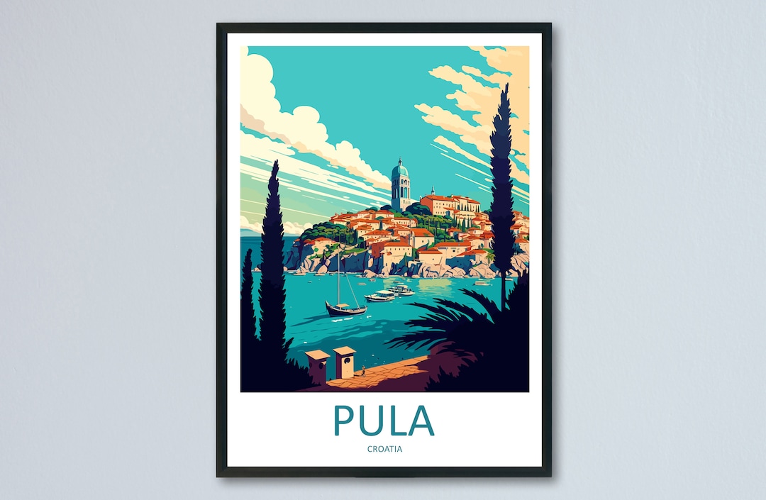 Pula Print Pula Home Decor Art Print Pula Wall Art Croatia Travel ...