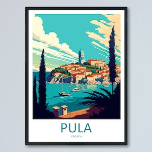 Pula Print Pula Home Decor Art Print Pula Wall Art Croatia Travel ...