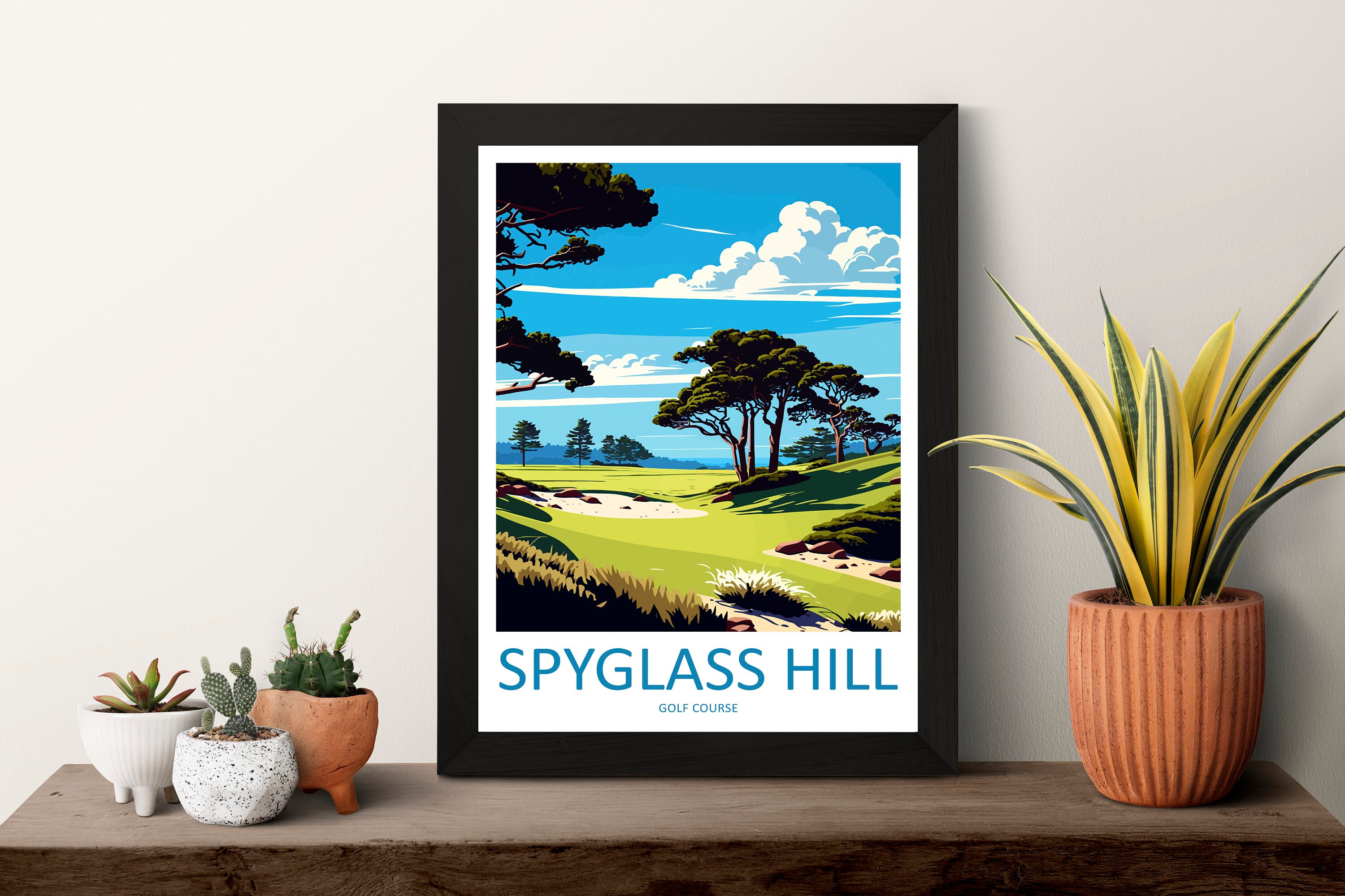 Spyglass Hill Golf Course Travel Print Wall Art Spyglass Hill Wall ...