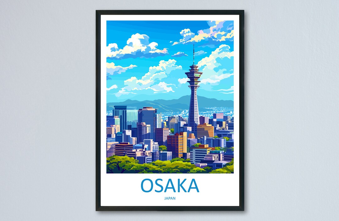 Osaka Travel Print Wall Art Osaka Wall Hanging Home Décor Osaka Gift ...