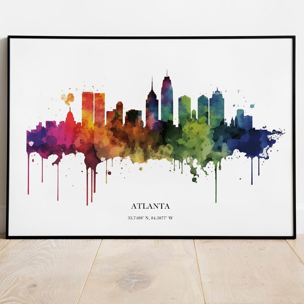 Atlanta Skyline - Etsy