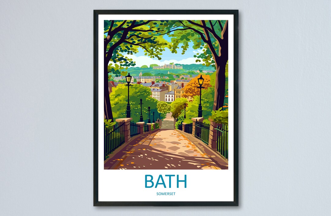Bath Travel Print Wall Art Bath Wall Hanging Home Décor Bath Gift Art ...