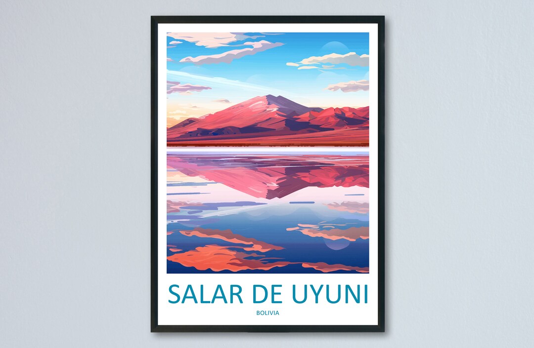 Salar De Uyuni Travel Print Wall Art Salar De Uyuni Hanging Home ...