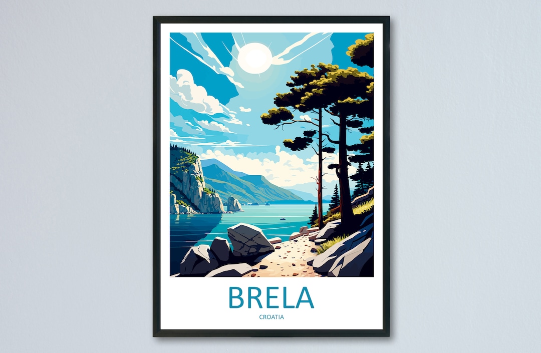 Brela Travel Print Wall Art Brela Wall Hanging Home Décor Brela Gift ...