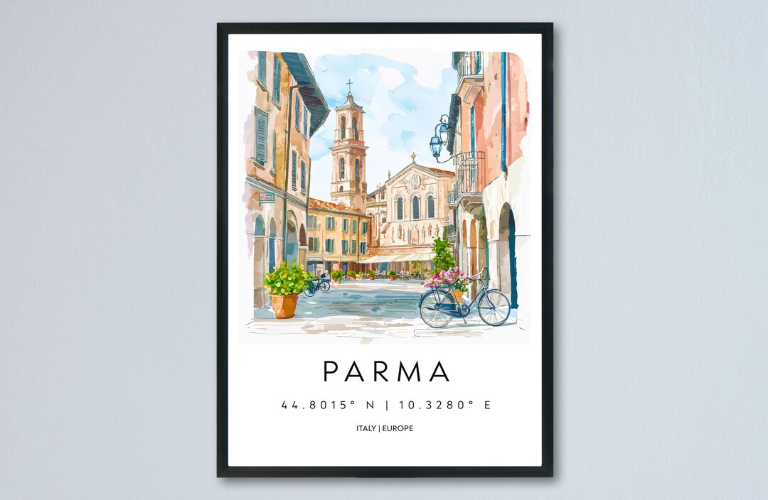 Parma Travel Print Wall Art Parma Wall Hanging Home Decor Parma Gift ...