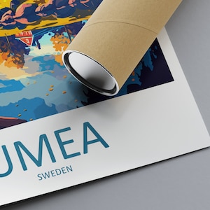 Umea Travel Print Wall Art Umea Wall Hanging Home Décor Umea Gift Art ...