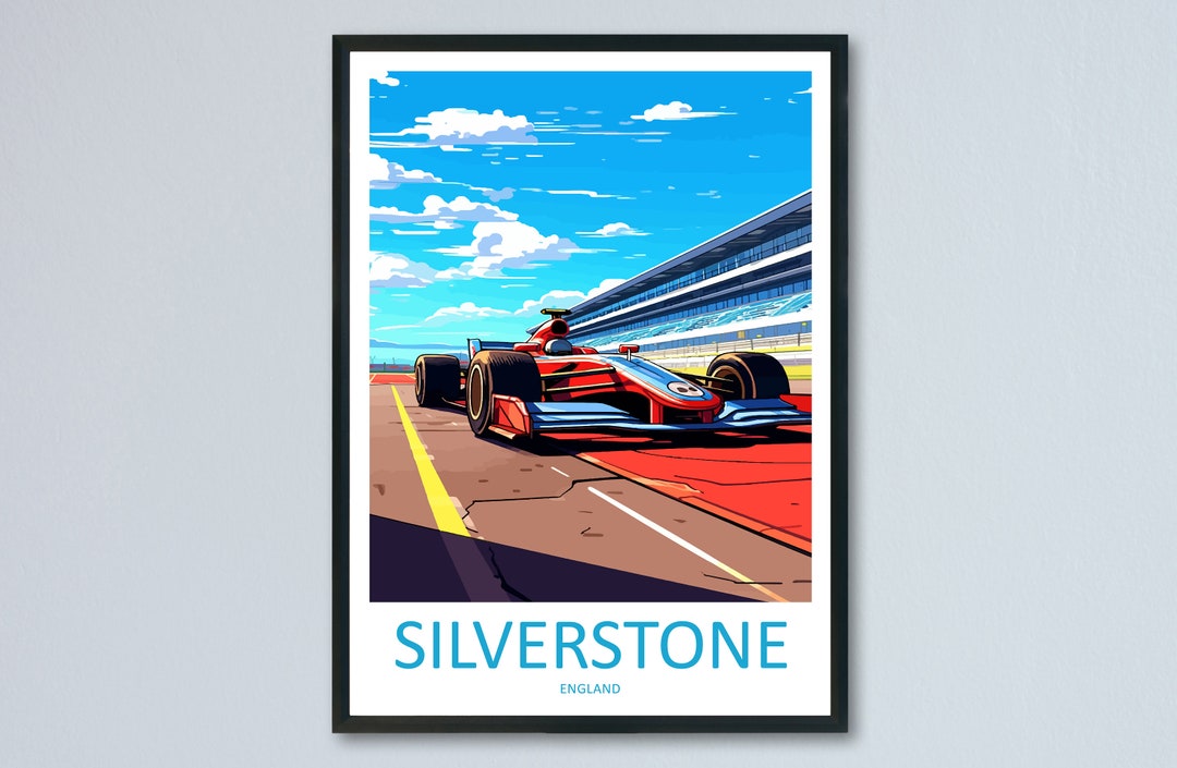Racing Travel Print Wall Decor Silverstone Circuit Poster Motorsport ...