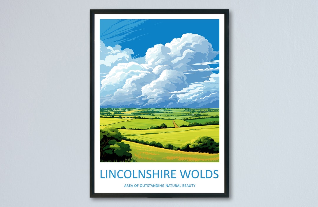 Lincolnshire Wolds Travel Print Wall Art Lincolnshire Wolds Wall ...