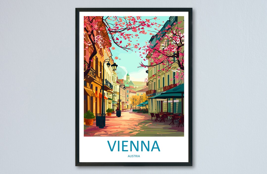 Vienna Travel Print Wall Art Vienna Wall Hanging Home Decoration Vienna ...