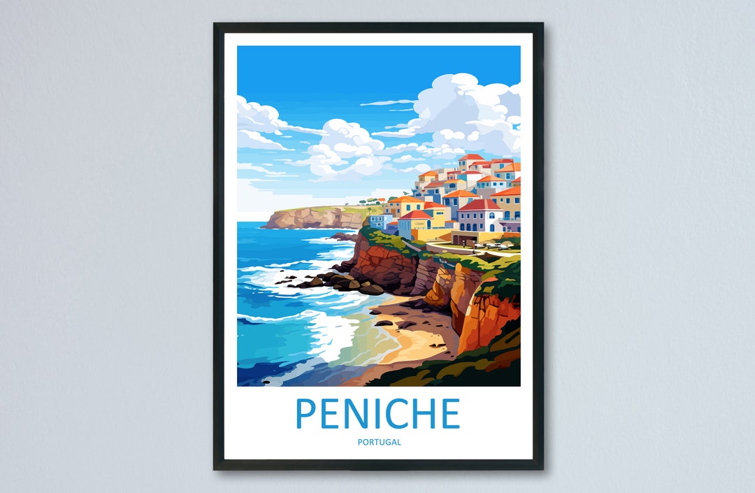 Peniche Travel Print Wall Art Peniche Wall Hanging Home Décor Peniche ...